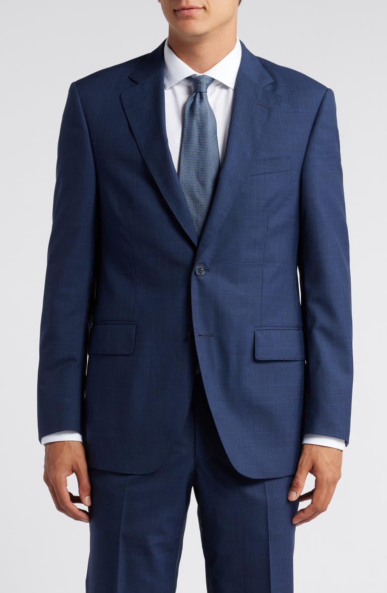 Peter Millar Tailored Fit Glen Plaid Wool Suit | Nordstromrack