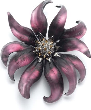 Alexis Bittar Burnt Fleur Flower Pin | Nordstrom