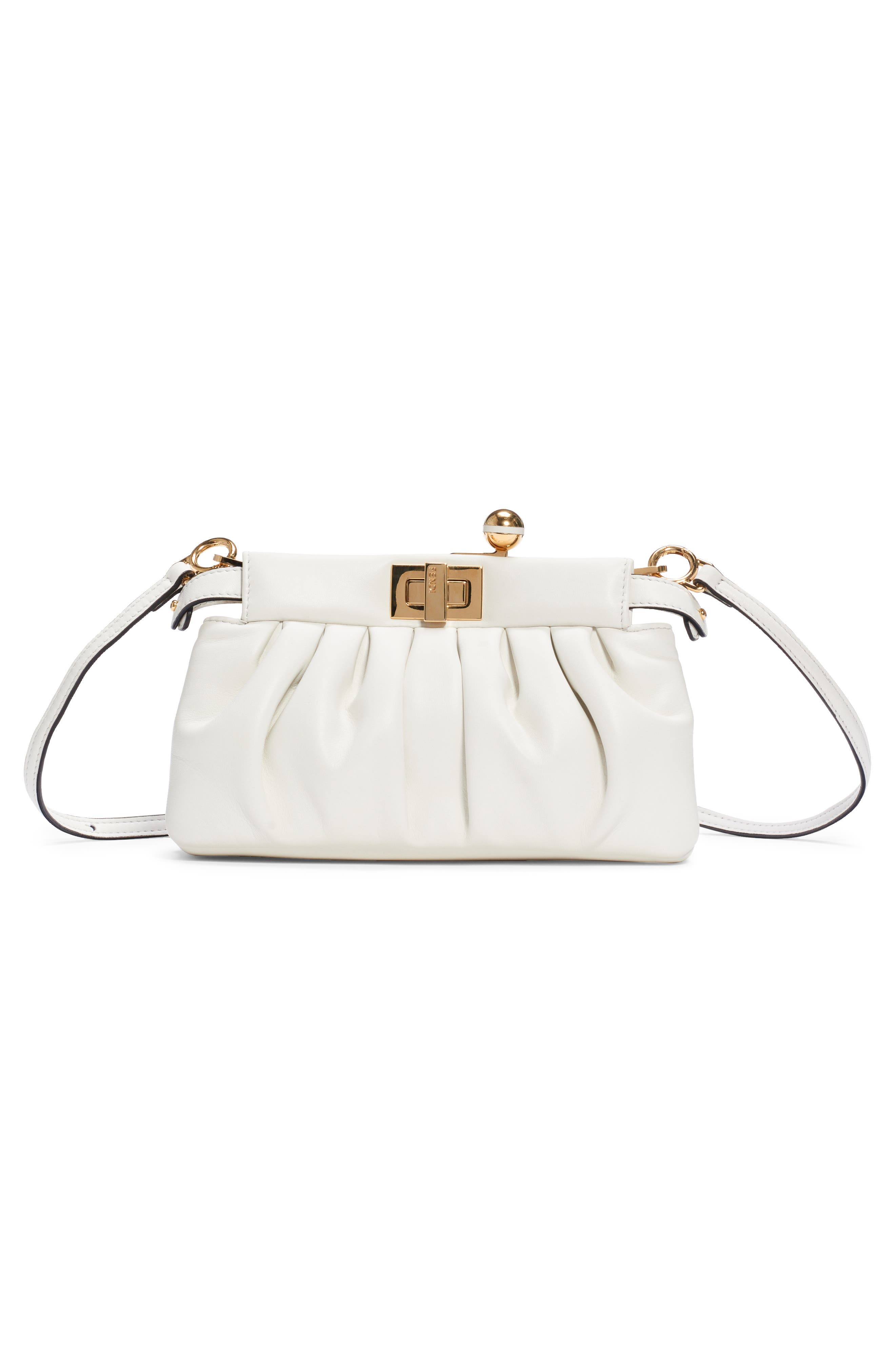 Fendi Peekaboo Click Leather Pochette Bag | Nordstrom