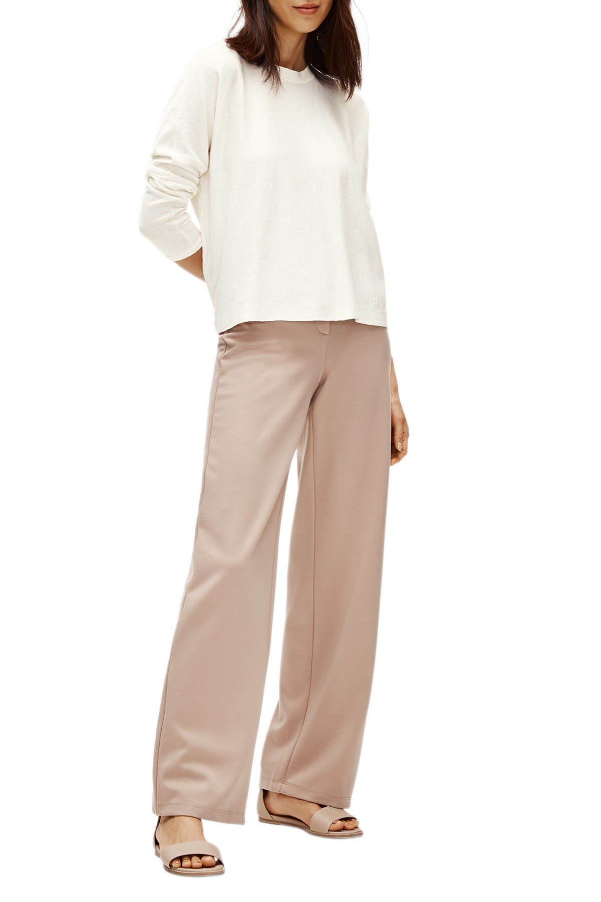 Eileen Fisher Organic Linen Blend Boxy Top | Nordstromrack