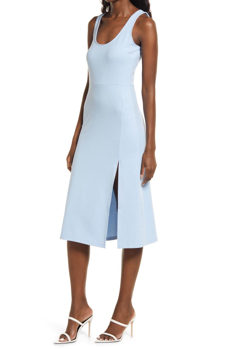 Open Edit Scoop Neck Midi Dress | Nordstrom