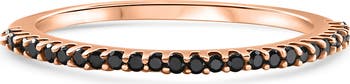 Bliss Diamond 1/10ct Black Diamond Stackable Ring 14K Gold | Nordstrom
