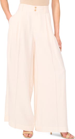 CeCe Pleated High Waist Wide Leg Pants | Nordstrom