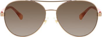 Kate Spade New York averie 58mm gradient aviator sunglasses | Nordstrom