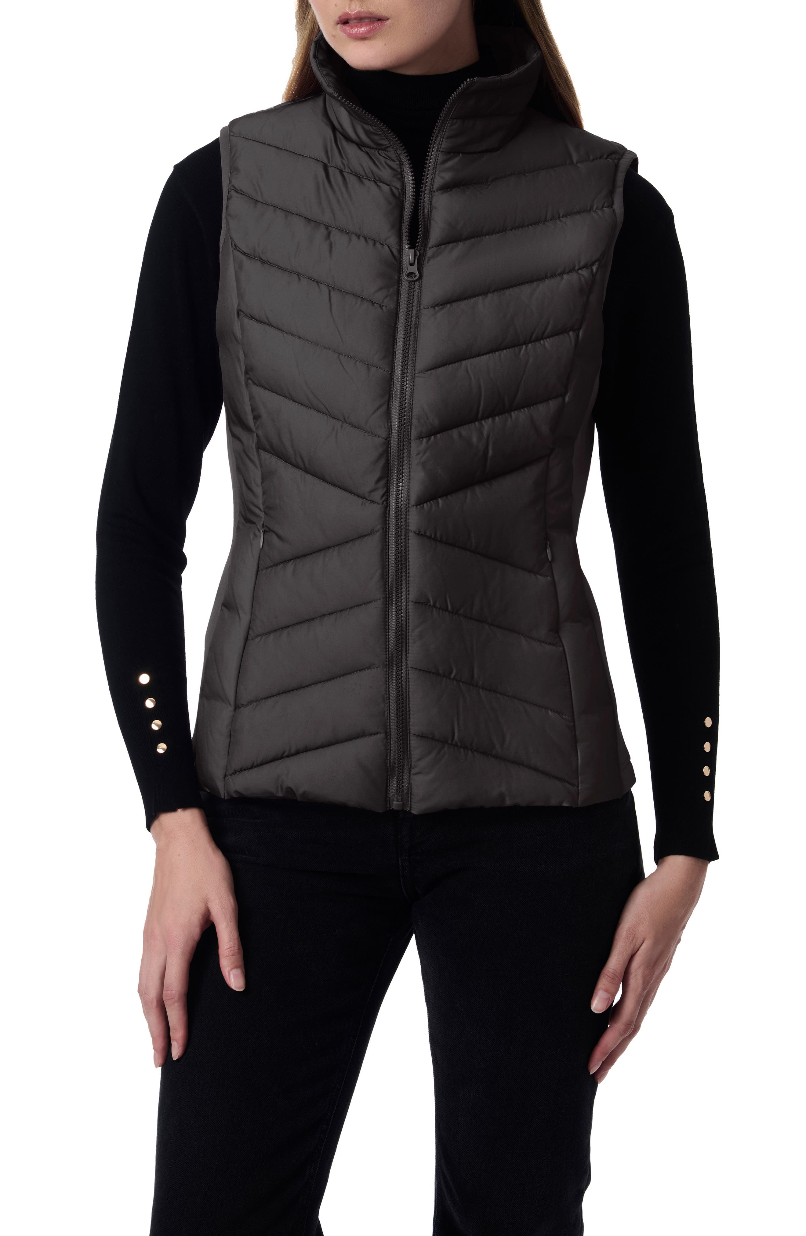 Bernardo Chevron Quilted Puffer Vest | Nordstromrack