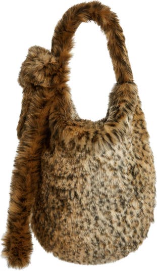 Simone Rocha Leopard Spot Faux Fur Tote Bag | Nordstrom