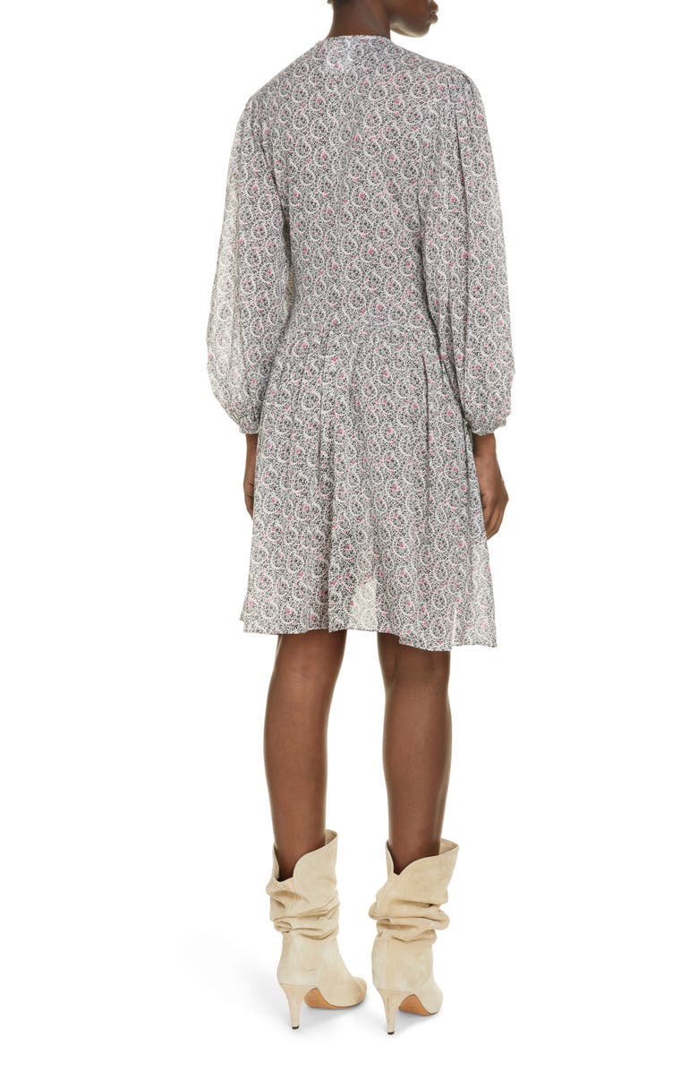 Isabel Marant Étoile Marili Paisley Long Sleeve Cotton Dress ...