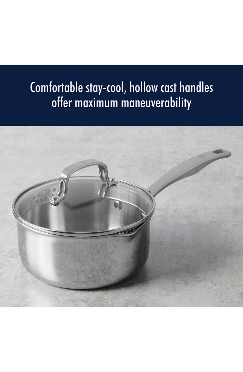 HENCKELS CUTLERY Clad H3 10-Piece Stainless Steel Cooking Set ...