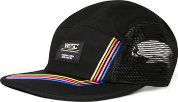 WeSC Retro Stripe Mesh Panel Camper Hat | Nordstromrack