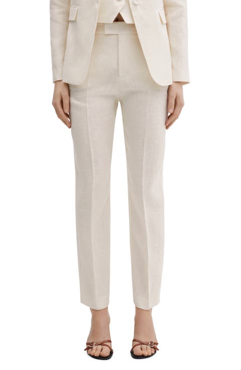 Women's 100% Linen Straight-Leg Pants | Nordstrom