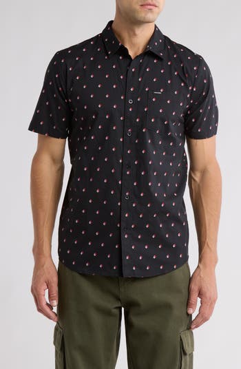 Volcom Macking Short Sleeve Cotton Button-Up Shirt | Nordstromrack