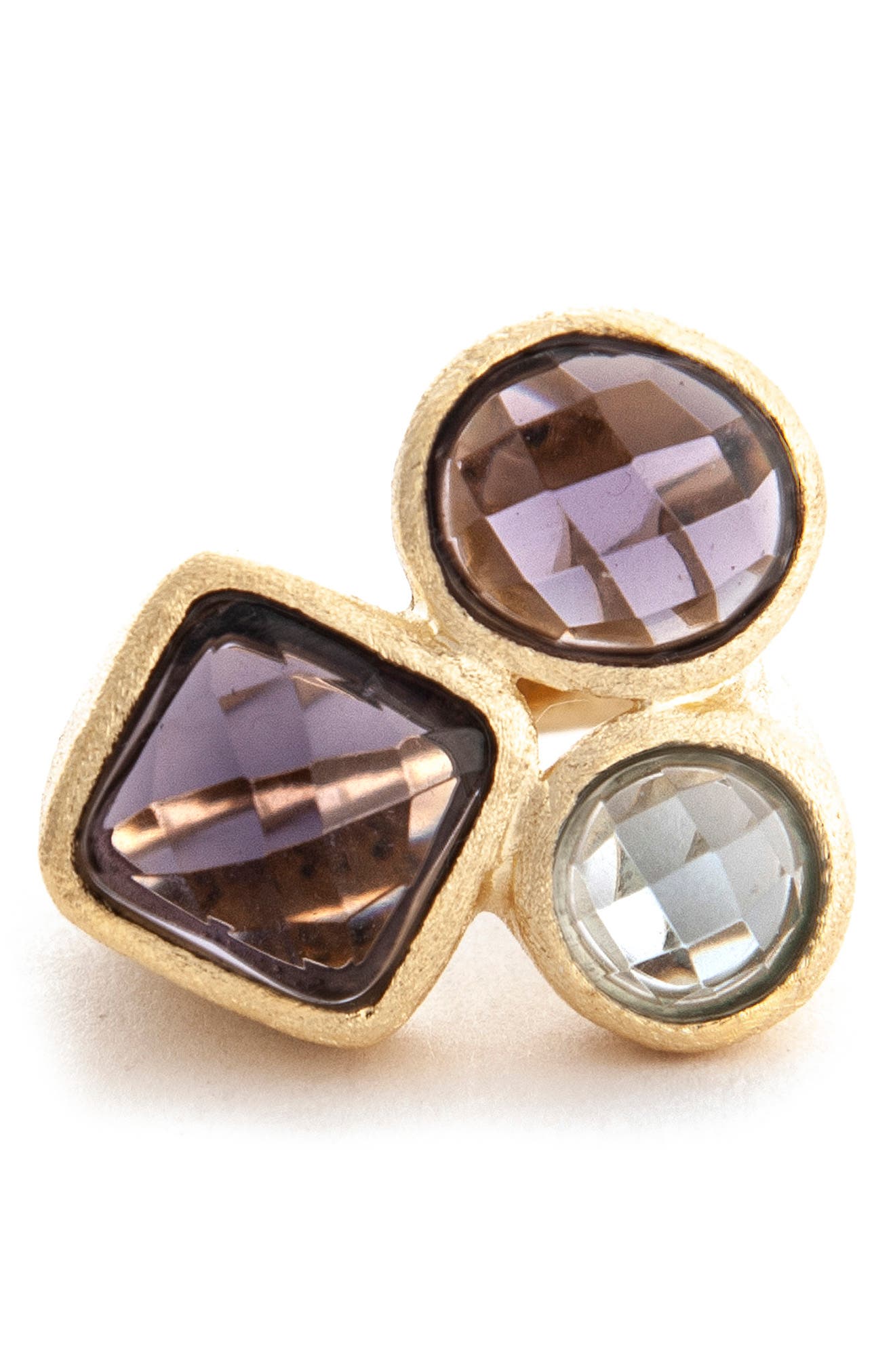 RIVKA FRIEDMAN 18K Yellow Gold Plated Swiss Blue Amethyst Iolite ...
