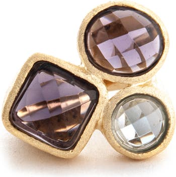 RIVKA FRIEDMAN 18K Yellow Gold Plated Swiss Blue Amethyst Iolite ...
