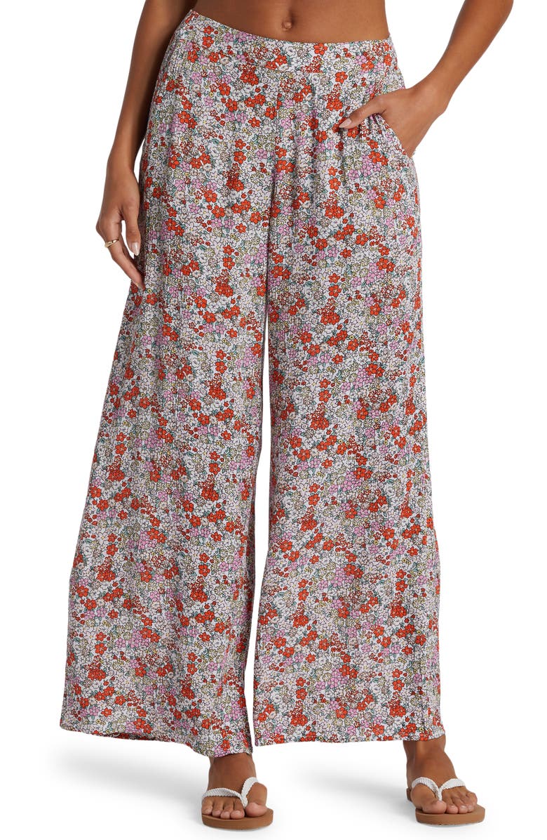 Roxy Midnight Avenue Floral Wide Leg Pants | Nordstromrack