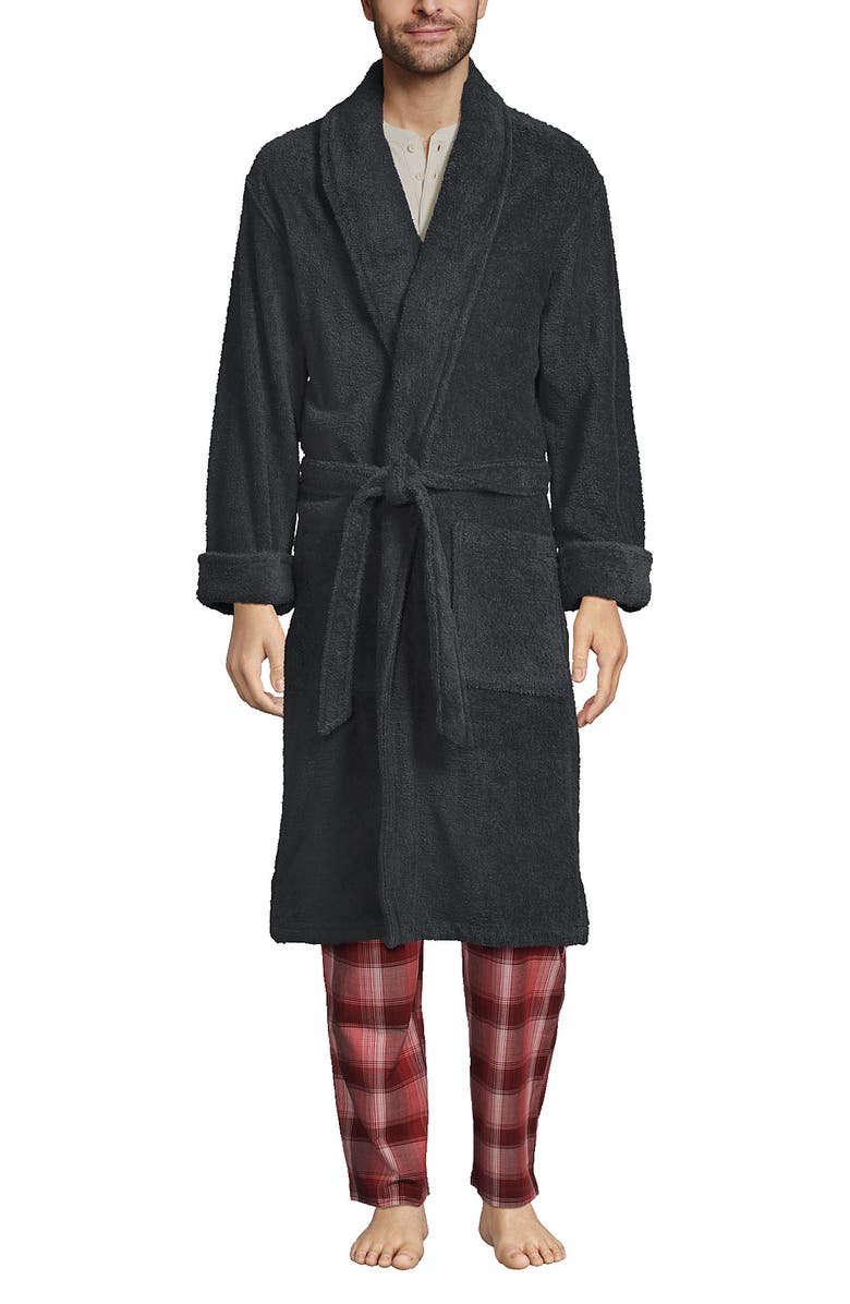 Lands' End Calf Length Turkish Terry Robe | Nordstrom