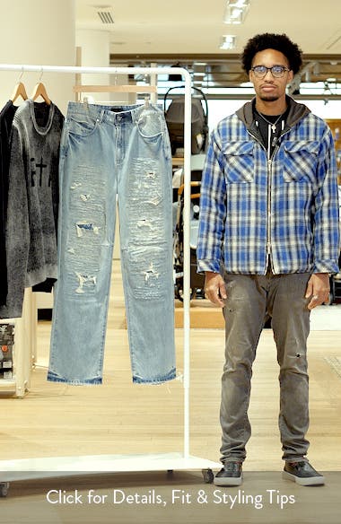 RtA Jonas Frayed Horizon Distressed Jeans | Nordstrom