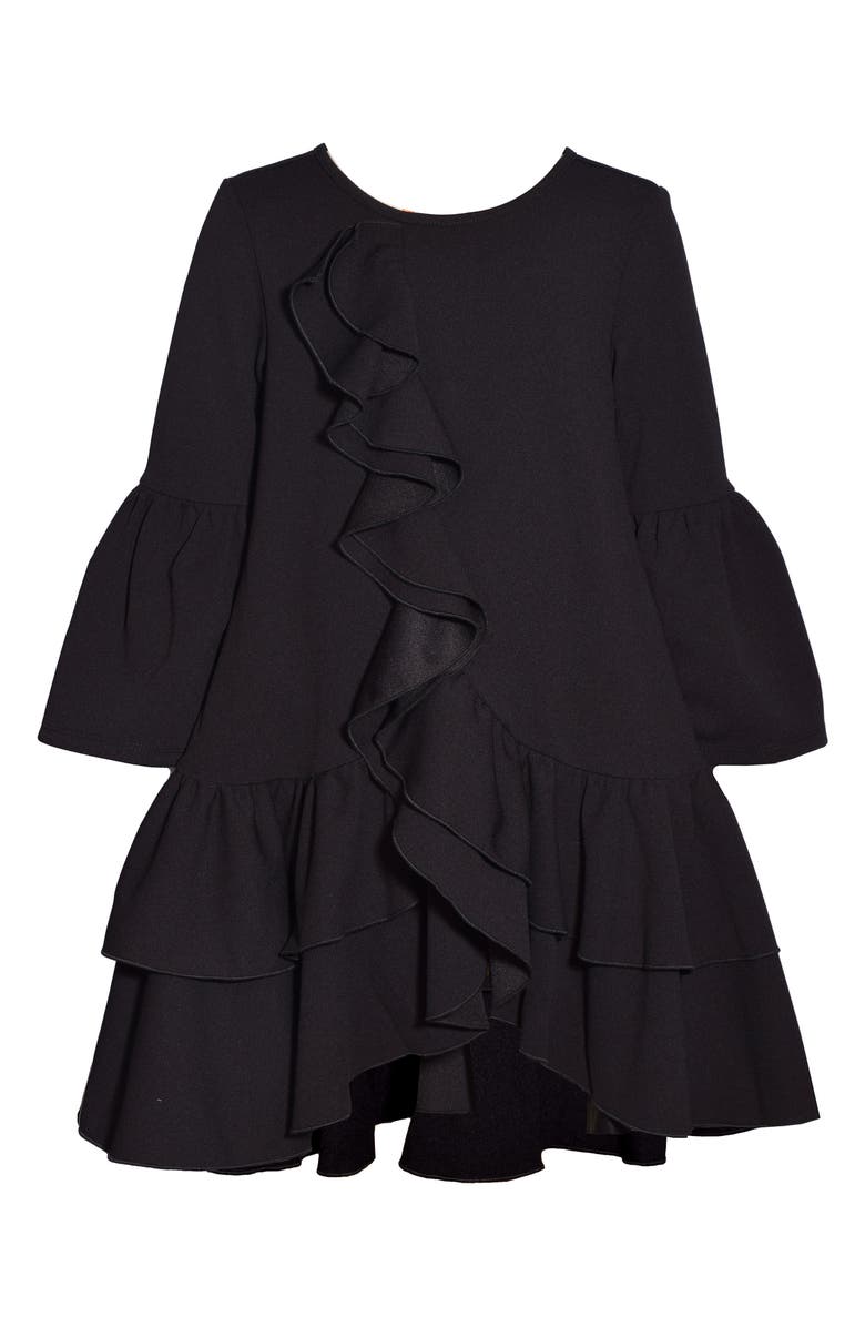 Iris & Ivy Ruffle Long Sleeve Tiered Crepe Party Dress | Nordstrom