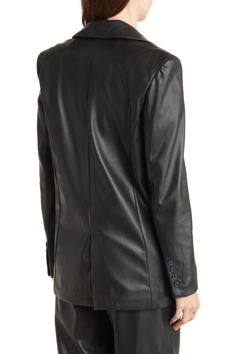 RDI Faux Leather Single Button Blazer | Nordstromrack