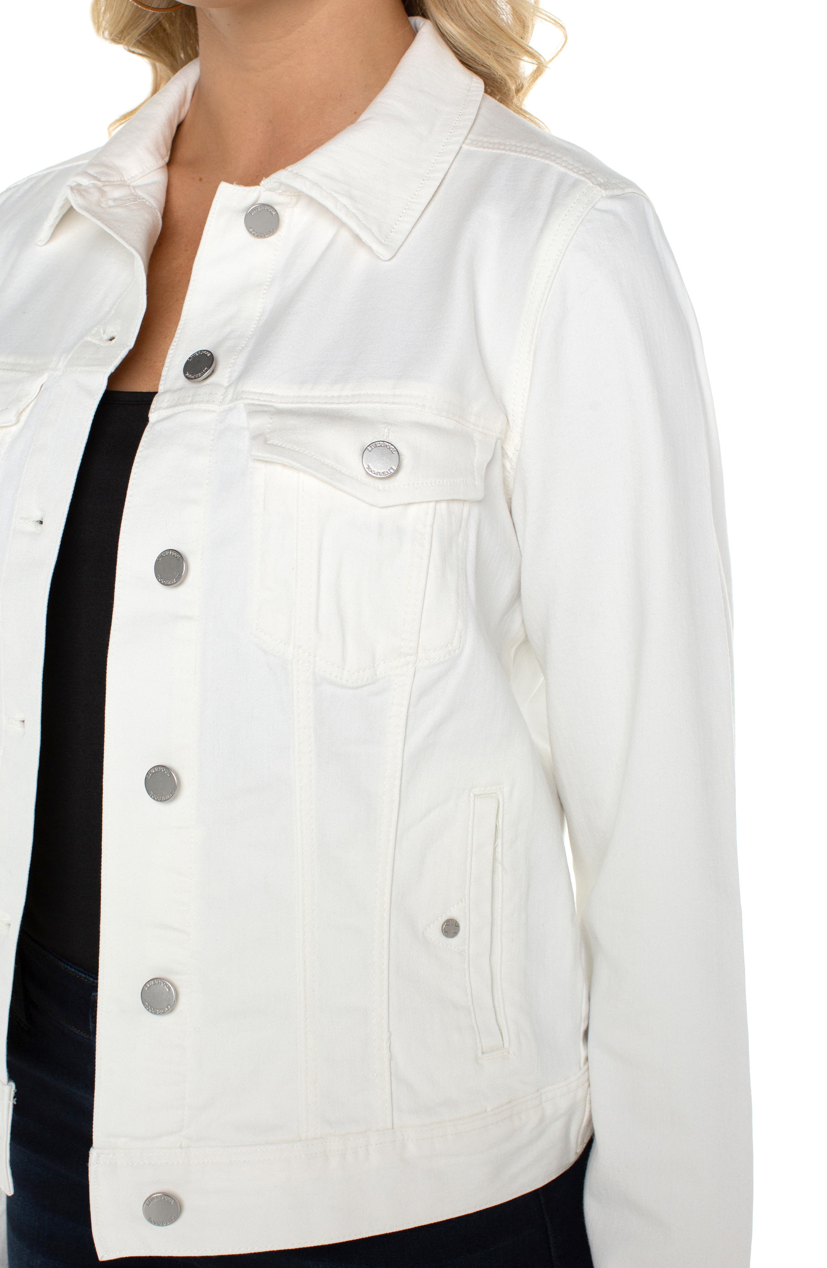 Liverpool Los Angeles Liverpool Classic Denim Jacket | Nordstrom