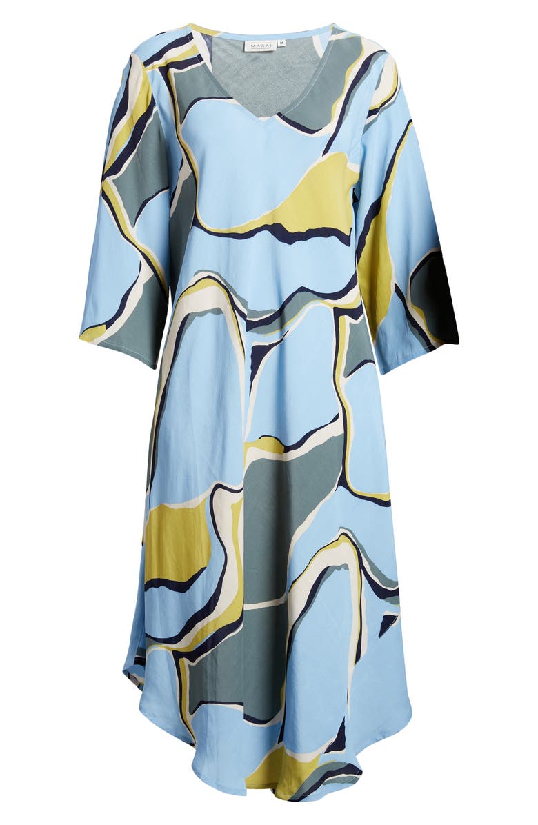 Masai Copenhagen Nora Print Long Sleeve A-Line Dress | Nordstromrack