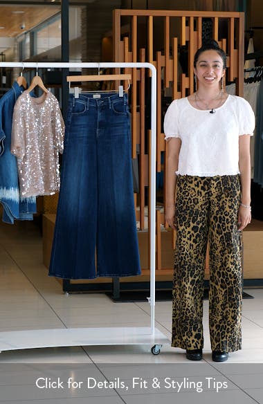 MOTHER The Lil' Hustler Roller Skimp High Waist Wide Leg Jeans | Nordstrom