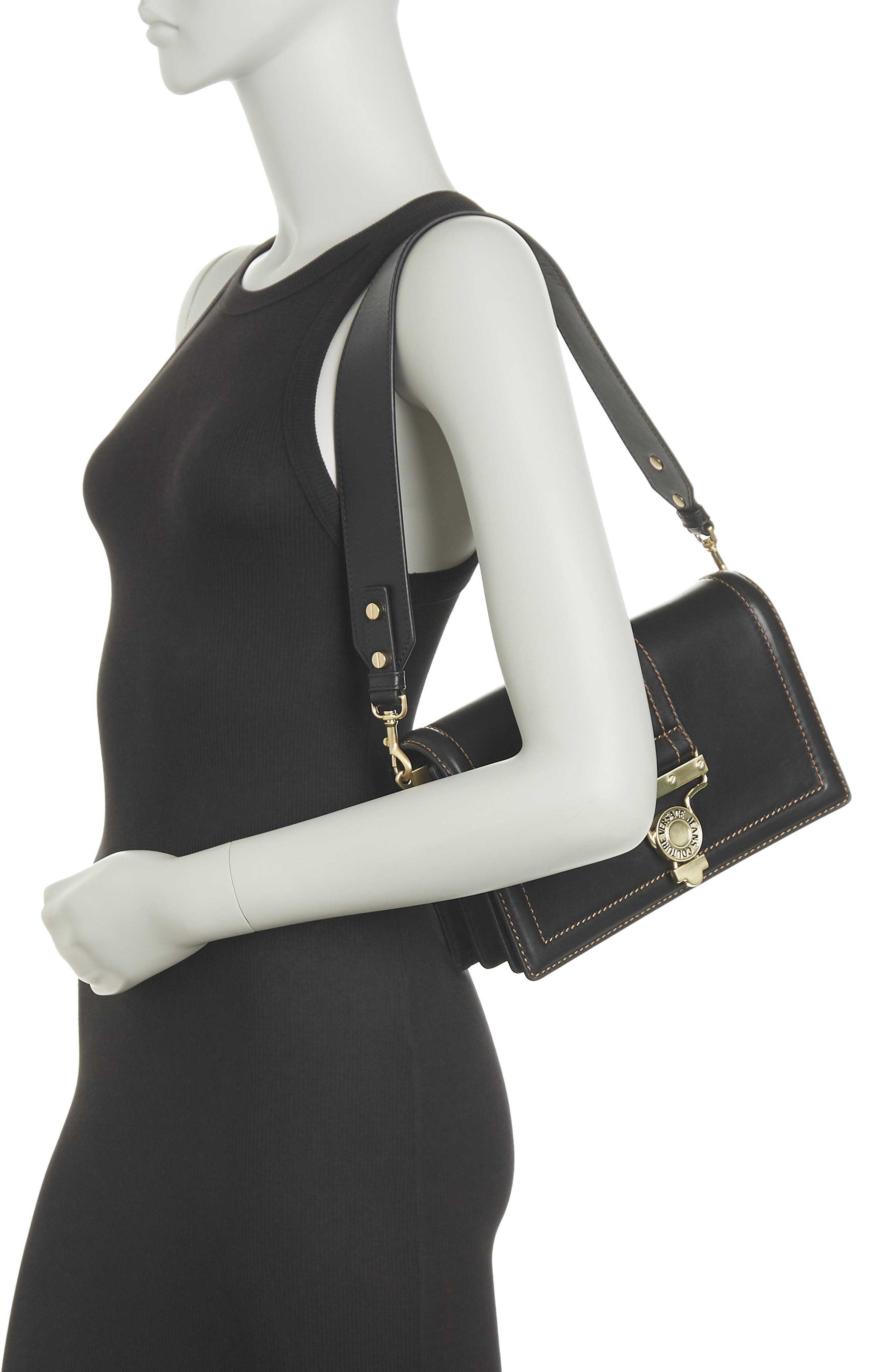 Versace Jeans Overalls Clasp Leather Shoulder Bag | Nordstromrack