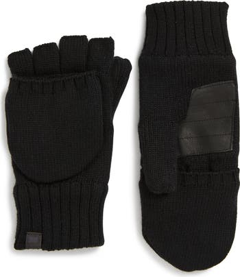 UGG® Knit Flip Faux Fur Lined Mittens | Nordstromrack