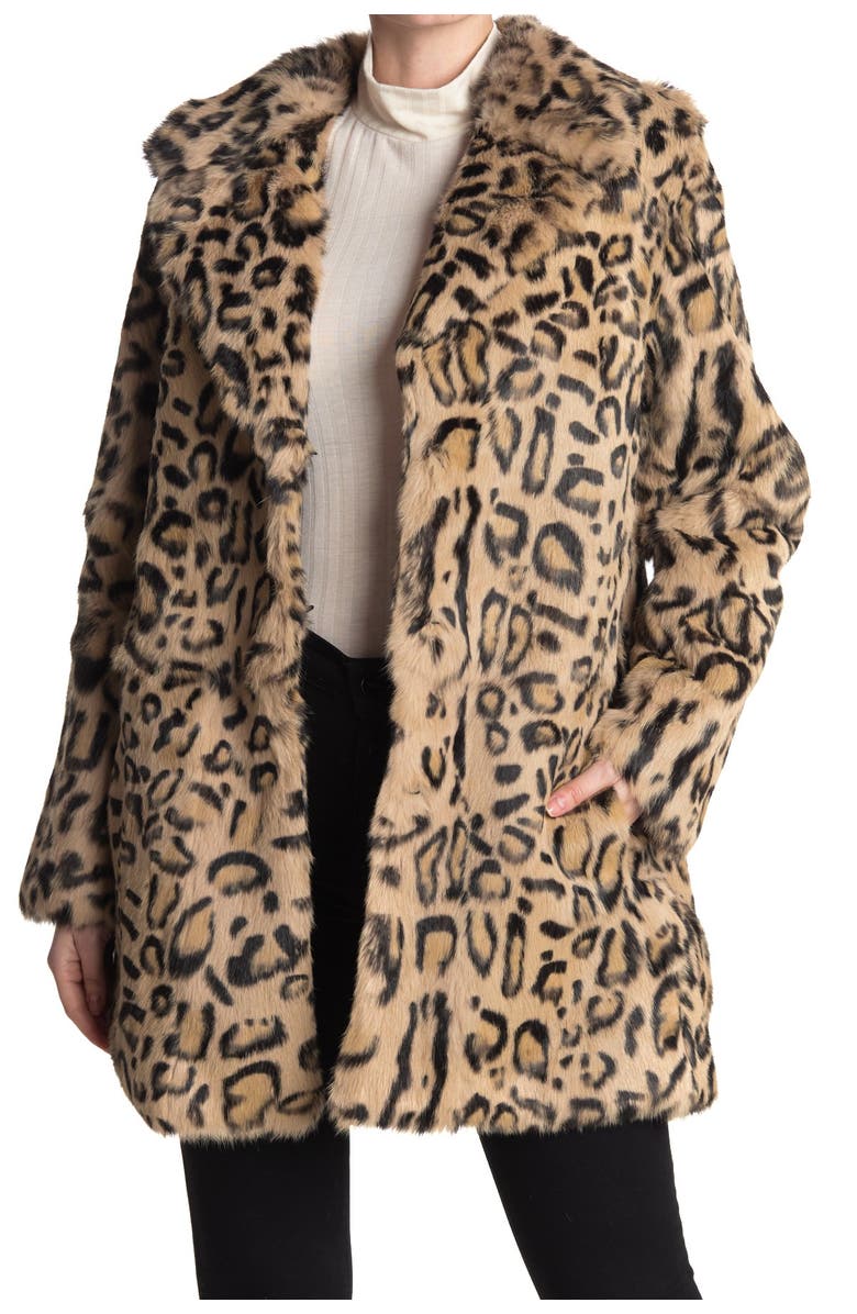 Love Token Ronnie Leopard Genuine Rabbit Fur Coat | Nordstromrack