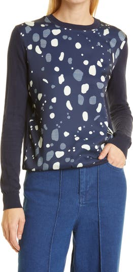 Ted Baker London Ted Baker Priyaah Mixed Media Pullover | Nordstrom