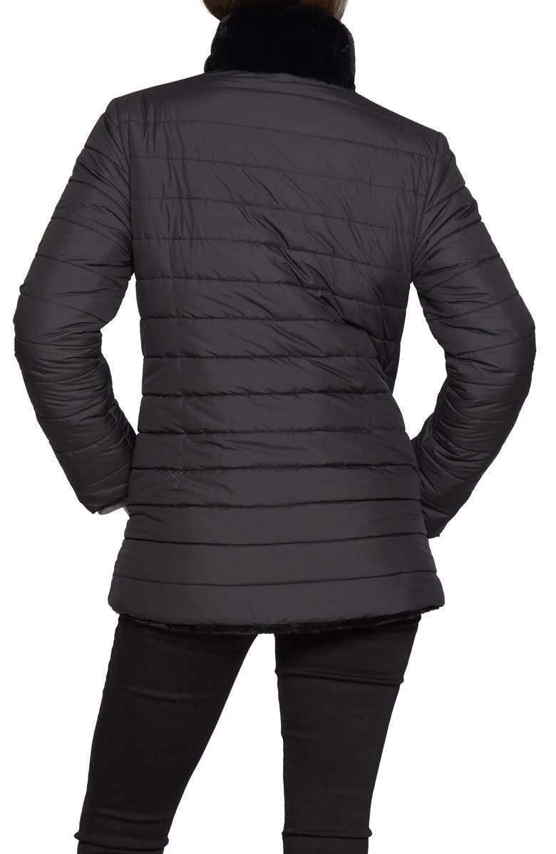 Blue Duck Layered Reversible Faux Fur Puffer Jacket | Nordstromrack