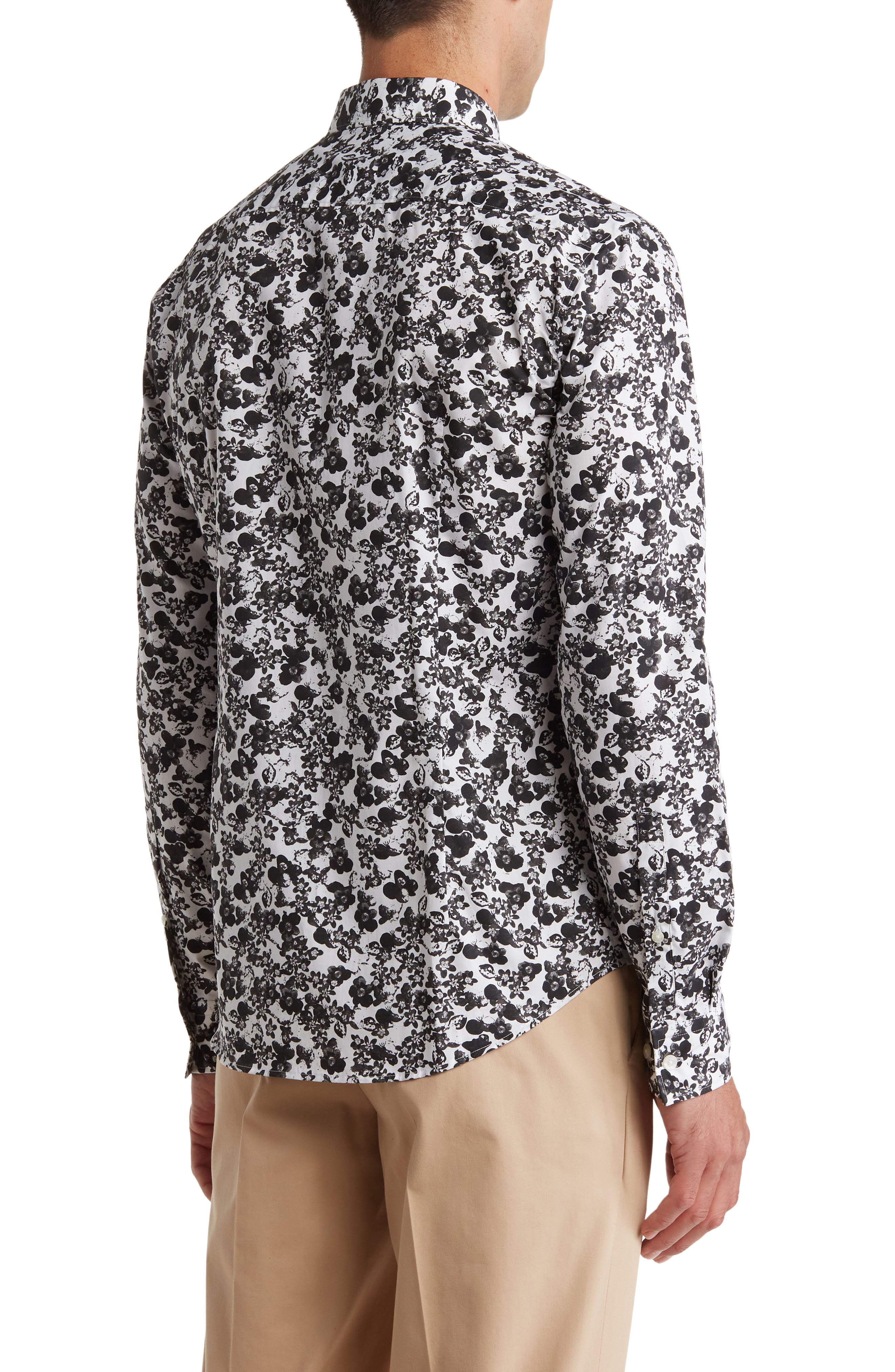 HUGO Ermo Long Sleeve Cotton Button-Up Shirt | Nordstromrack