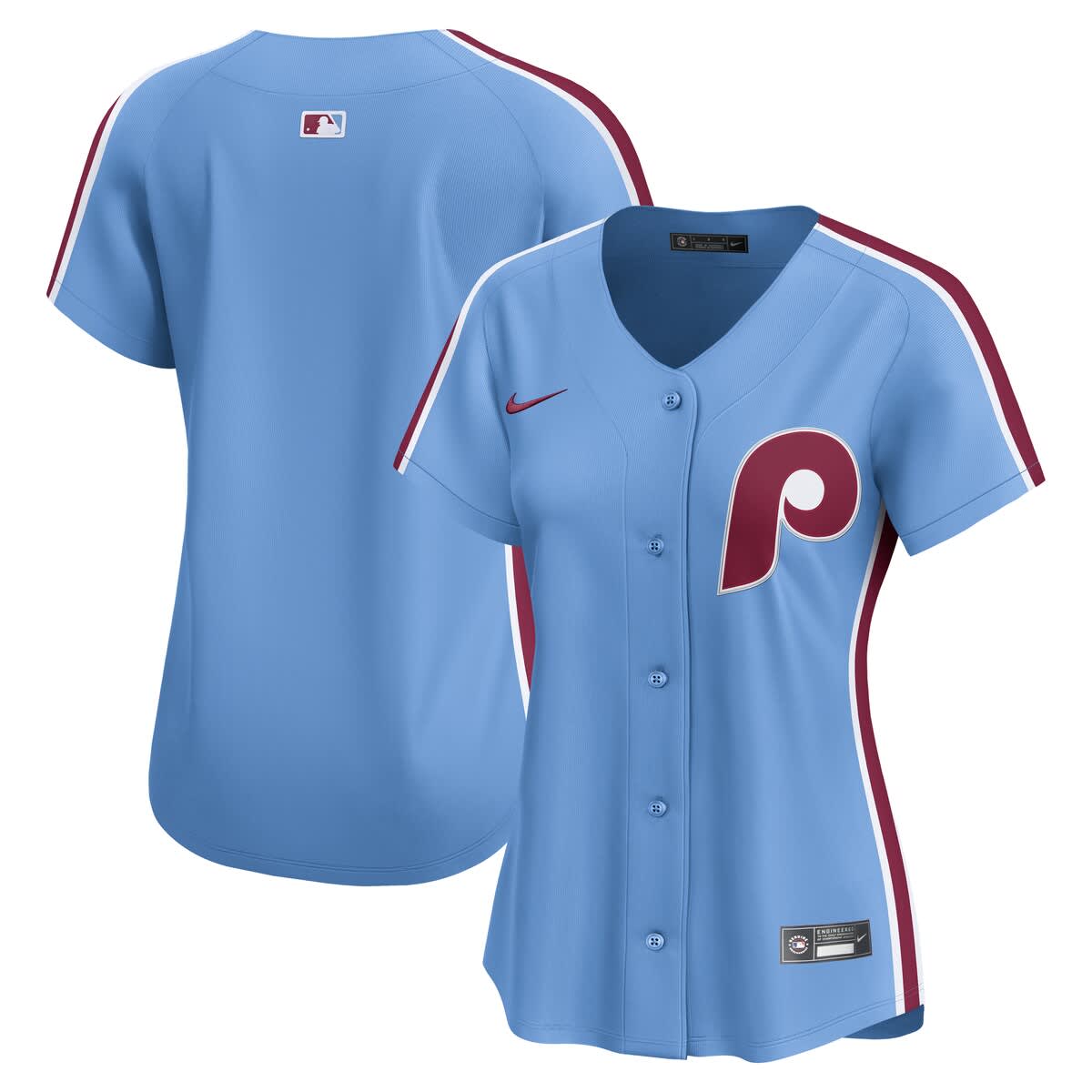 Nike Women's Nike Light Blue Philadelphia Phillies Alternate Limited ...