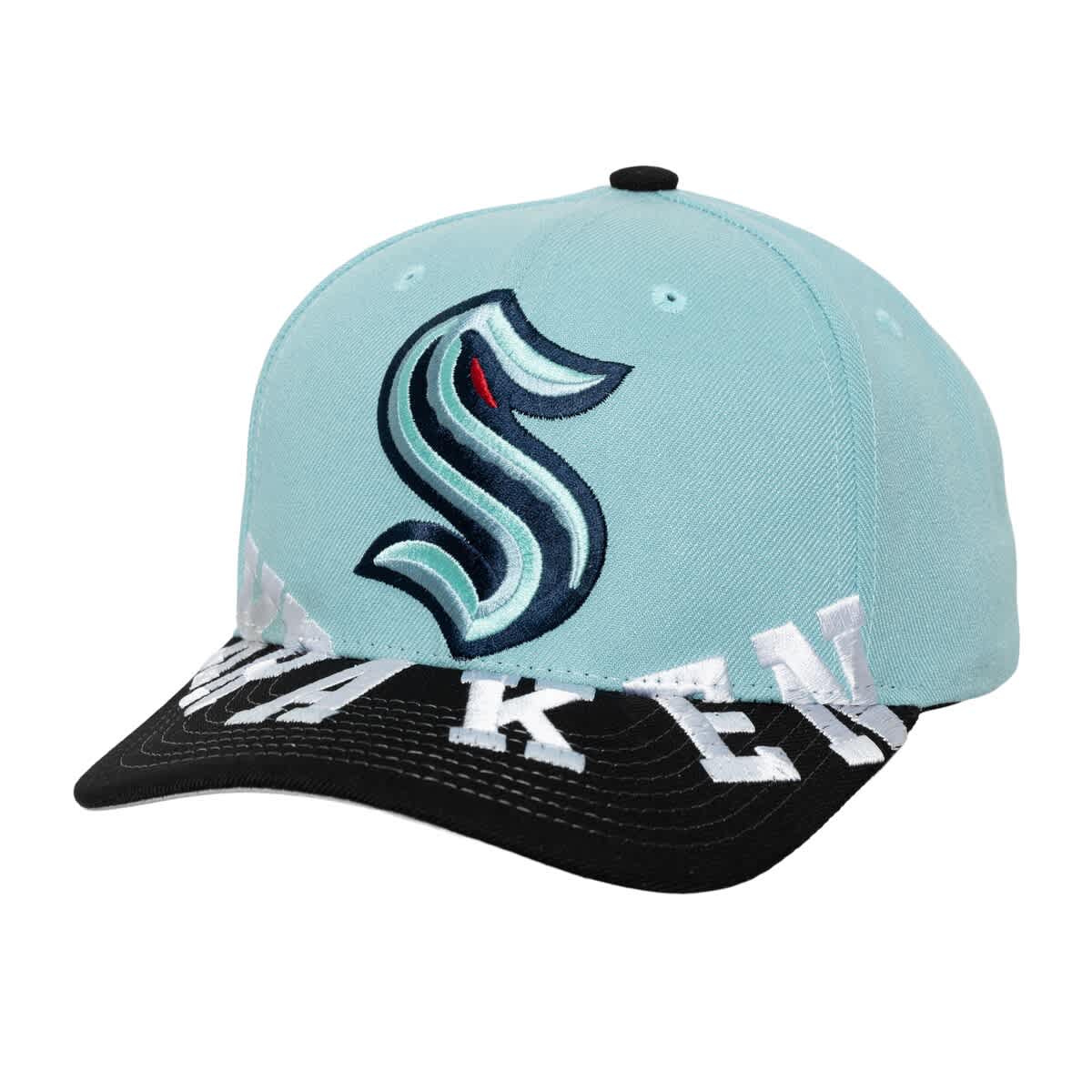 Mitchell & Ness Men's Mitchell & Ness Light Blue/Black Seattle Kraken ...