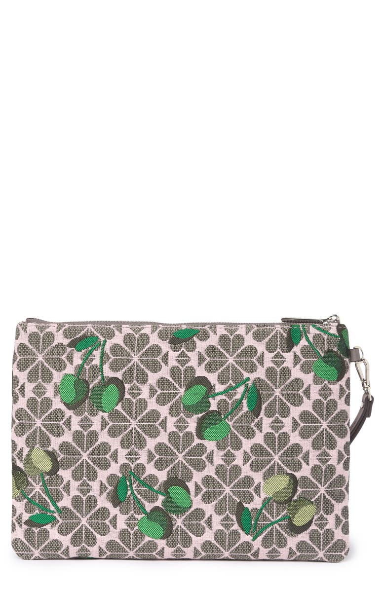 Kate Spade New York large spade flower jacquard pouch | Nordstromrack