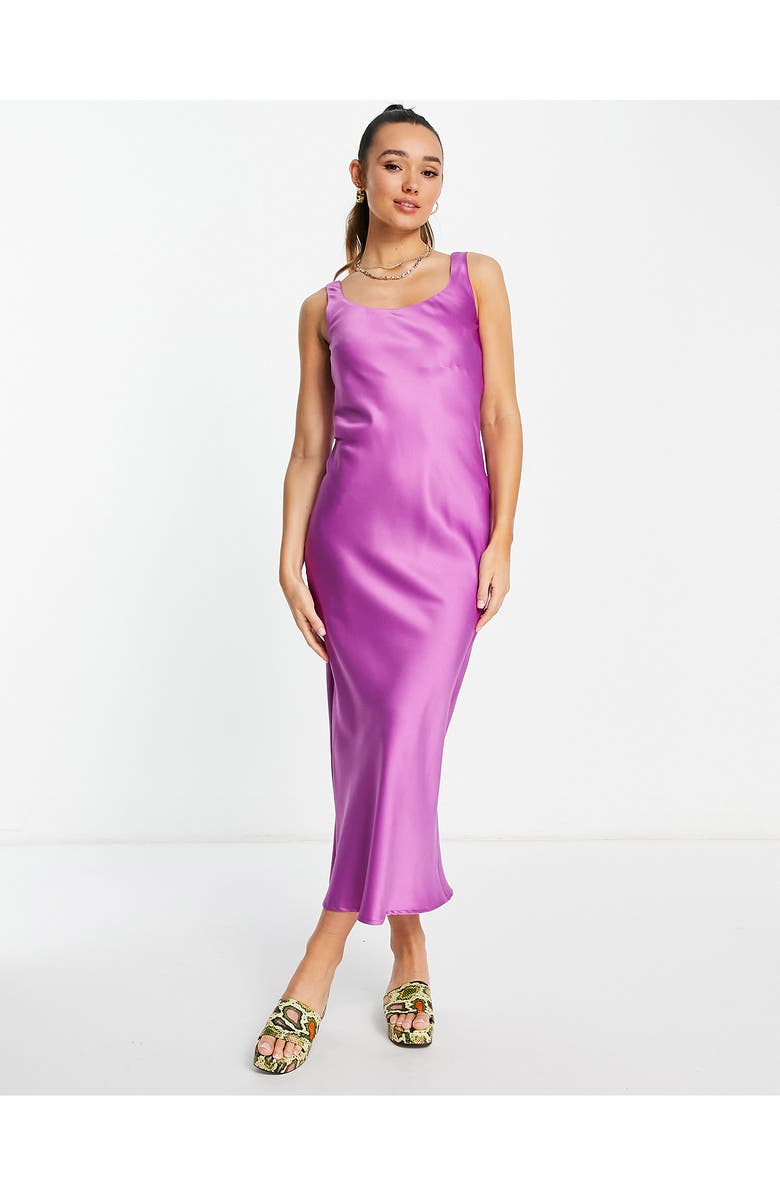 ASOS DESIGN Scoop Neck Satin Slipdress | Nordstromrack