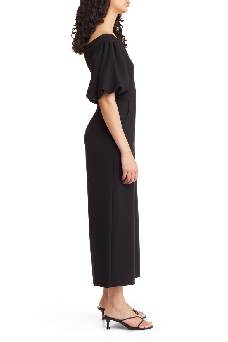 Off the Shoulder Puff Sleeve Crop Jumpsuit (Women) | Nordstromrack