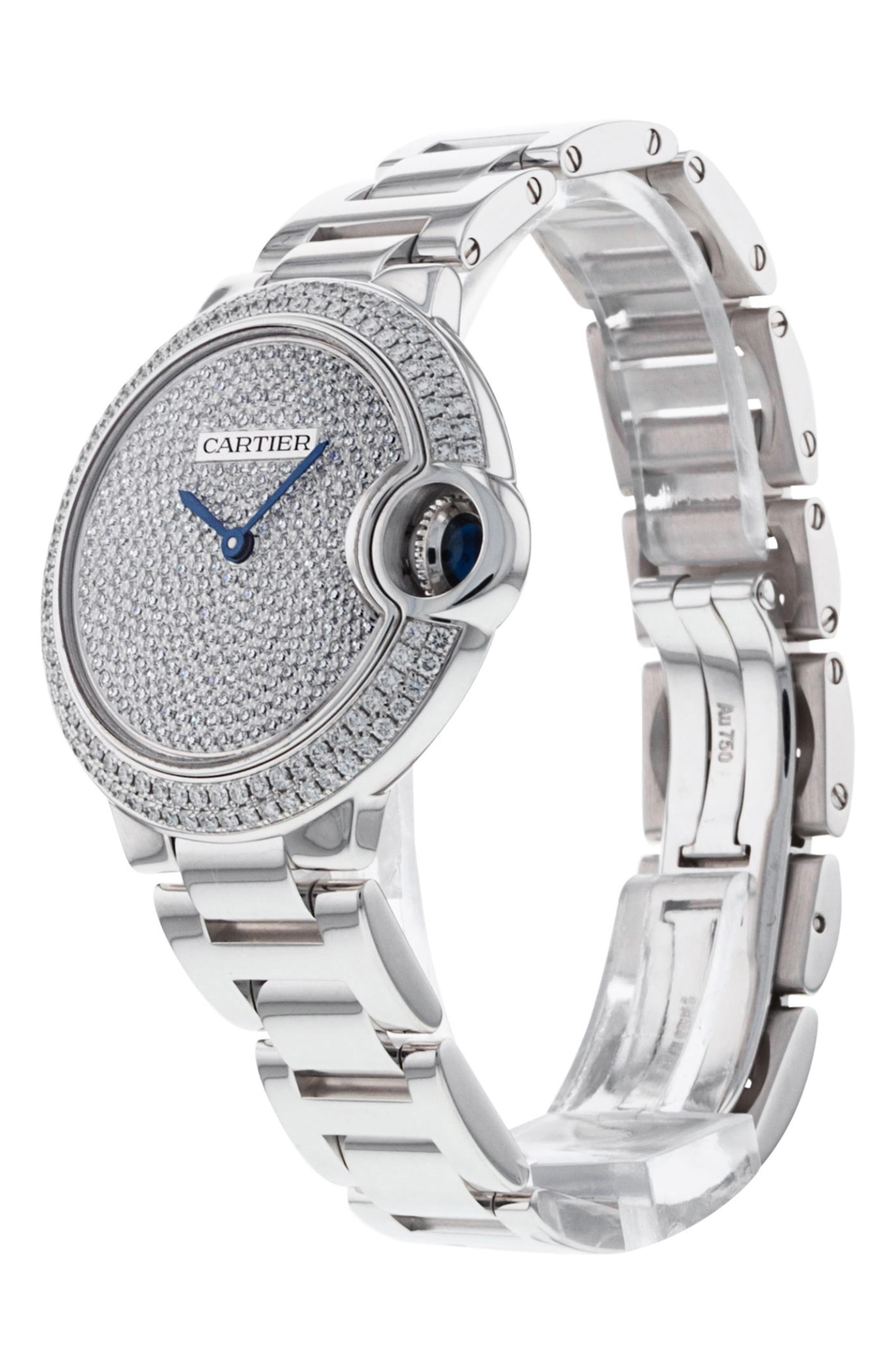 Watchfinder & Co. Cartier Preowned Ballon Bleu Diamond Bracelet Watch ...