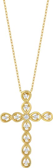 Bony Levy BL Icon Diamond Cross Pendant Necklace | Nordstrom