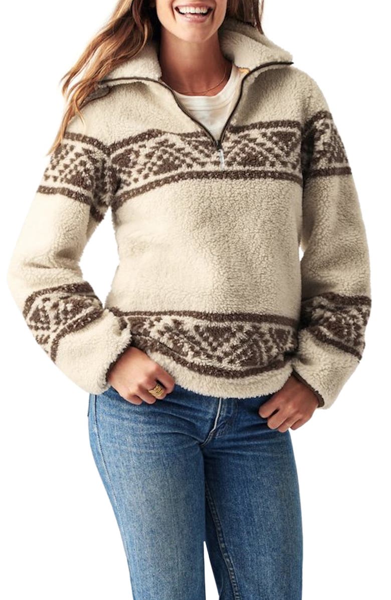 Faherty x B.Yellowtail Cedar Ridge Fleece Pullover | Nordstromrack