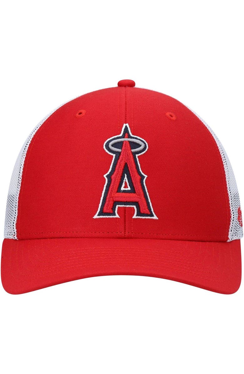 '47 Men's '47 Red/White Los Angeles Angels Primary Logo Trucker ...