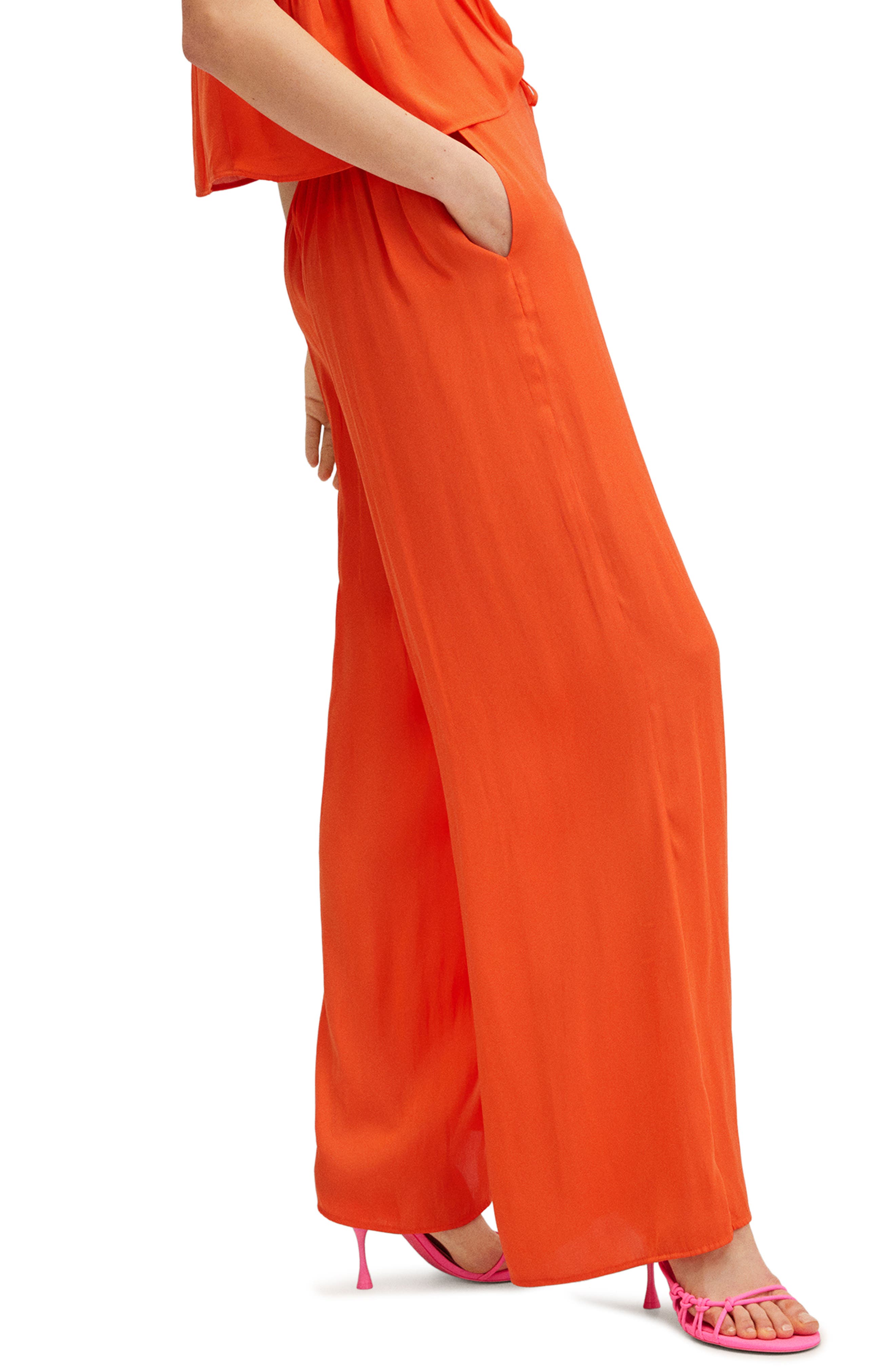MANGO Drawstring Palazzo Pants | Nordstromrack