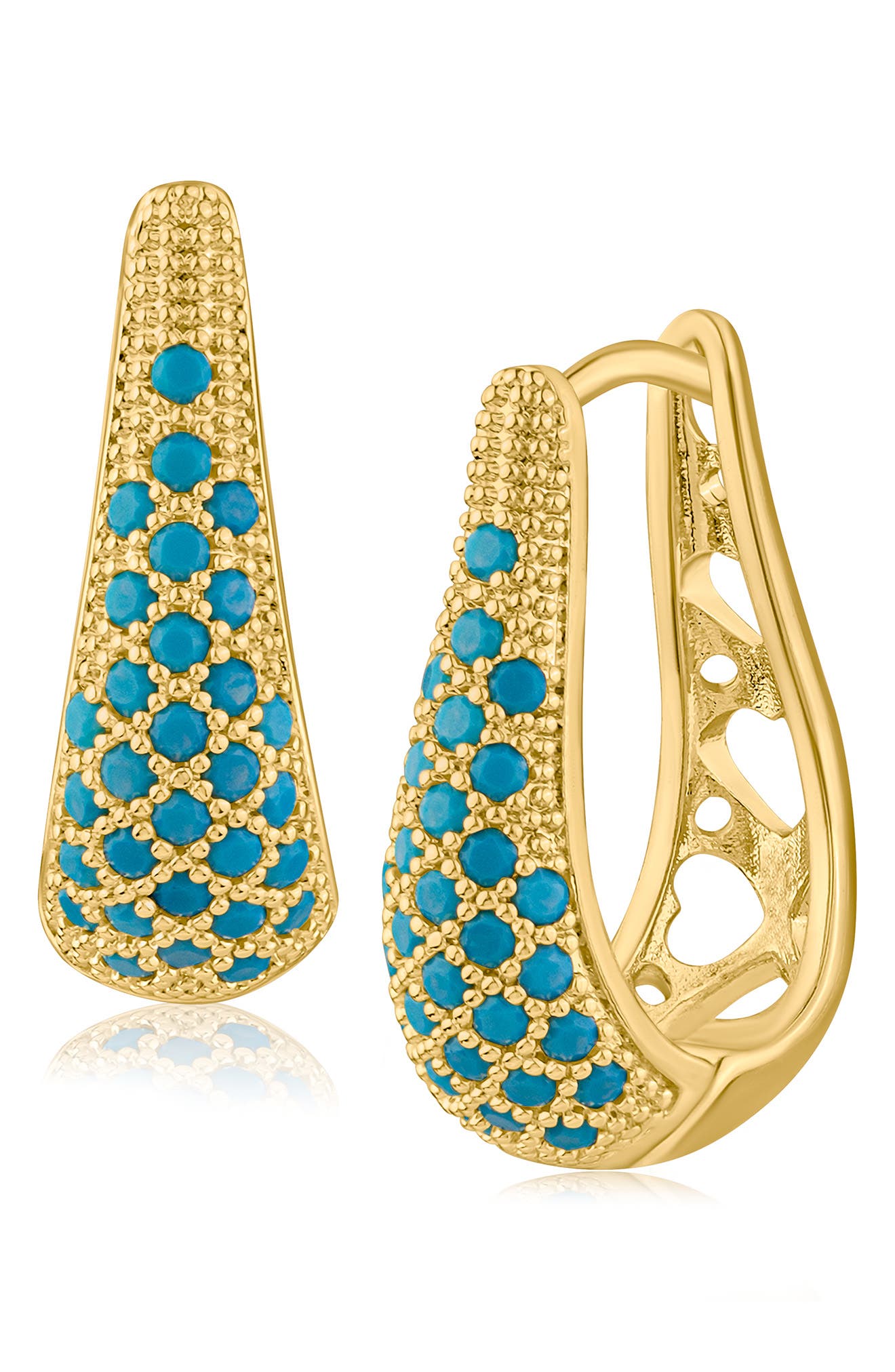 JARDIN Dainty Crystal Hoop Earrings | Nordstromrack