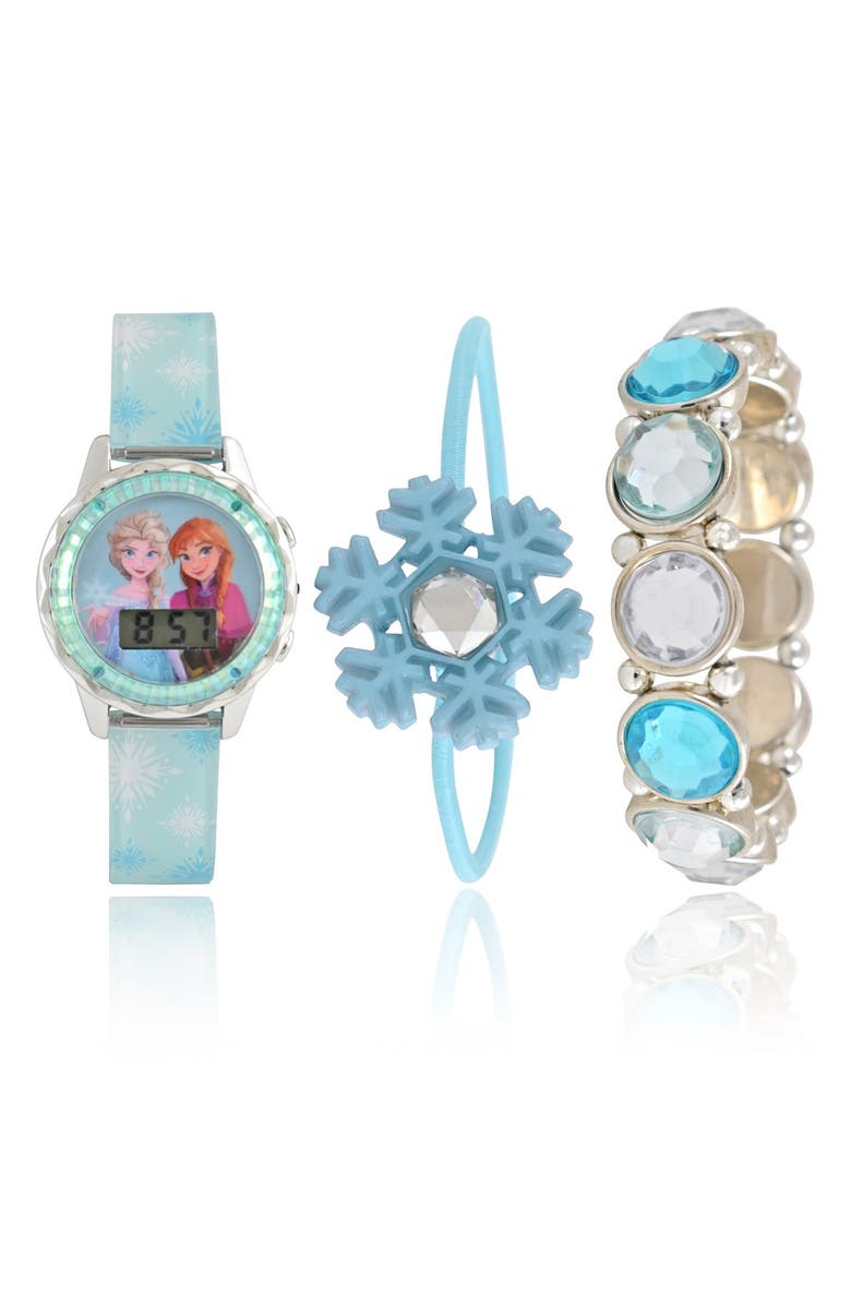 Accutime x Disney 'Frozen' Flashing LCD Watch with 2 Bracelets Set ...
