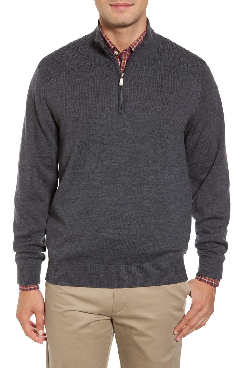 Bobby Jones Cable Wind Wool Sweater | Nordstrom