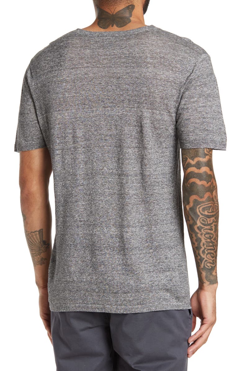 autumn cashmere Slubbed Linen Blend Henley | Nordstromrack