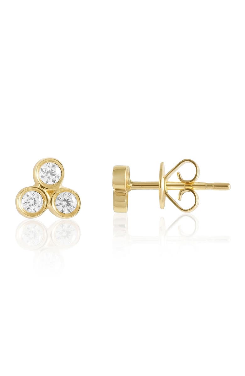 CENTRAL PARK 3-Stone Triangle Stud Earrings | Nordstromrack