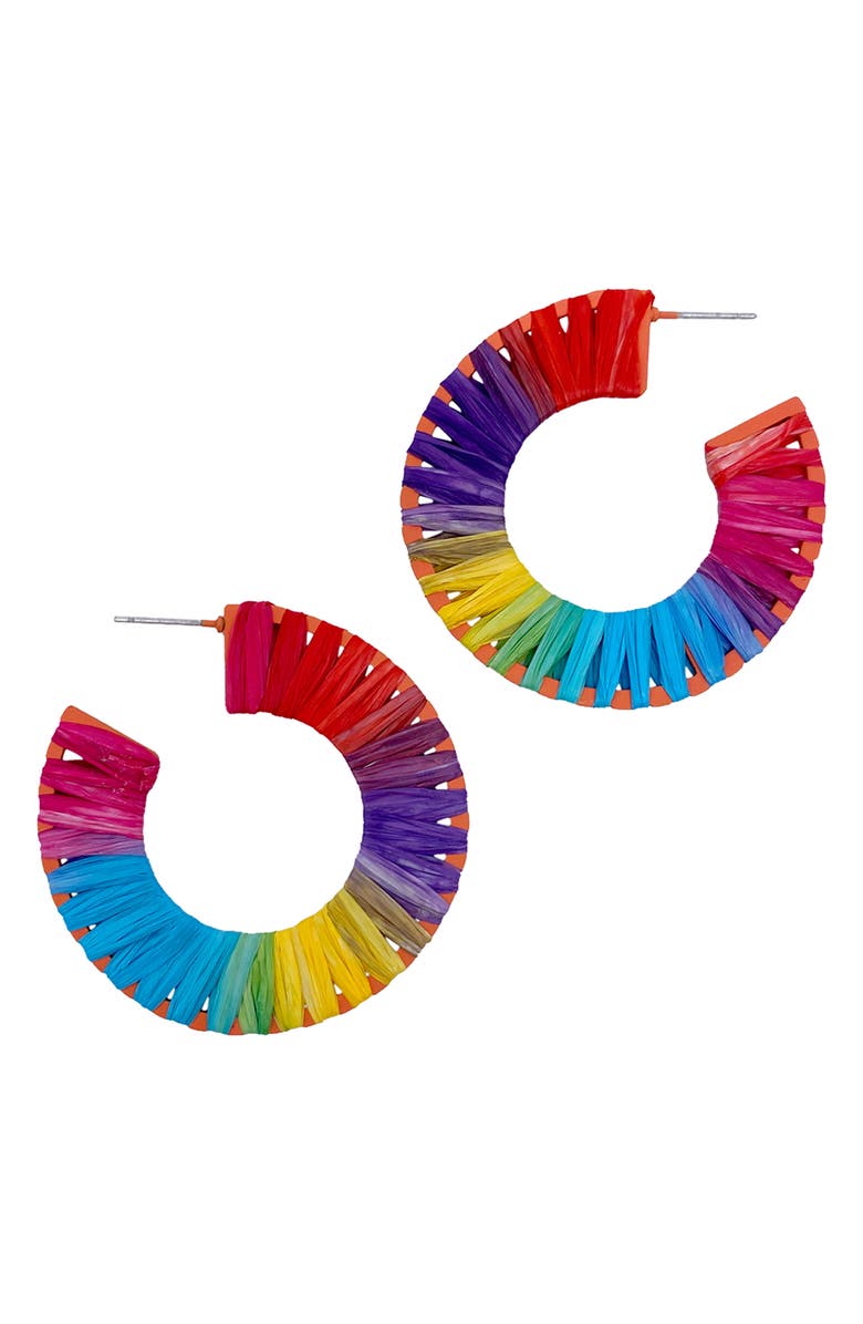 Adornia Colorful Thread Fiesta Hoop Earrings | Nordstromrack