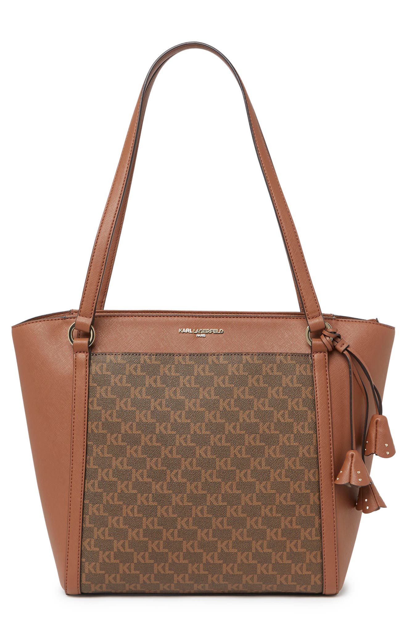 KARL LAGERFELD PARIS Iris Logo Print Tote Bag | Nordstromrack