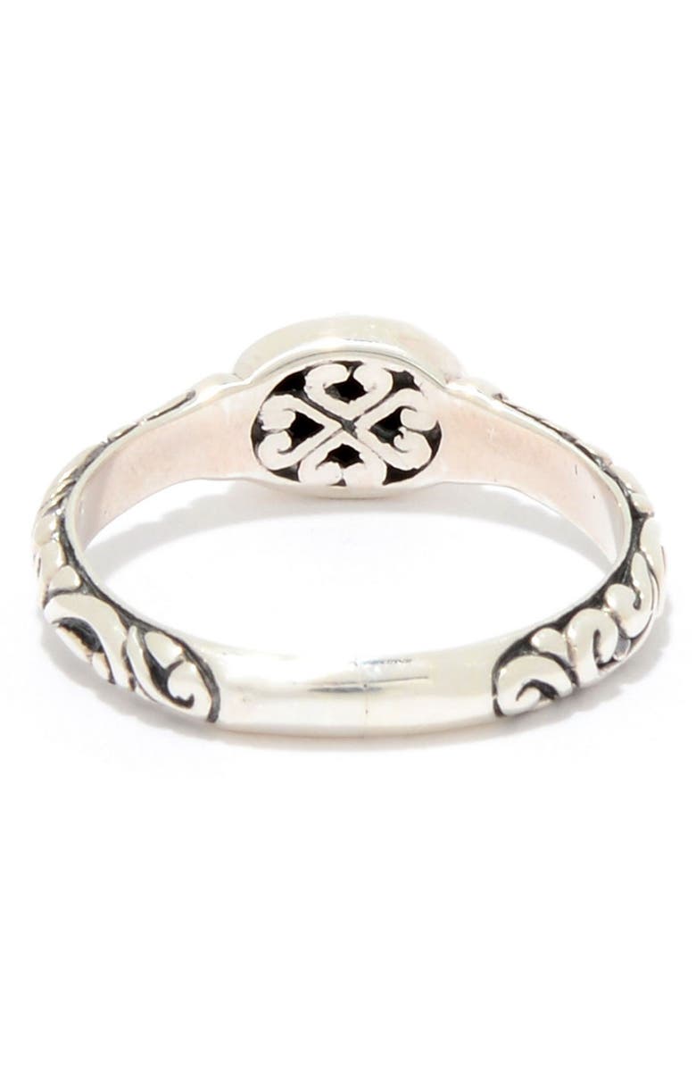 SAMUEL B. Sterling Silver & 18K Yellow Gold Hammered Oval Ring ...