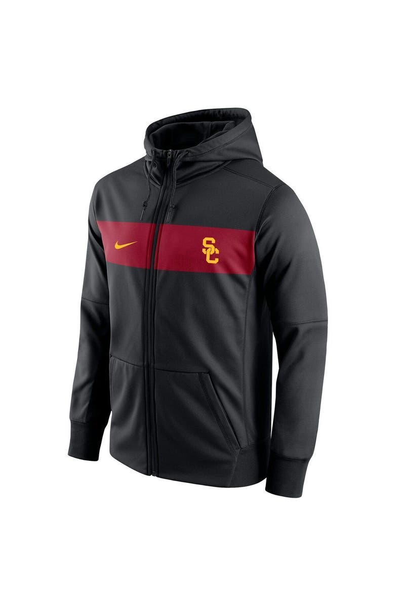 Nike Men's Nike Black USC Trojans Logo Performance Full-Zip Hoodie ...